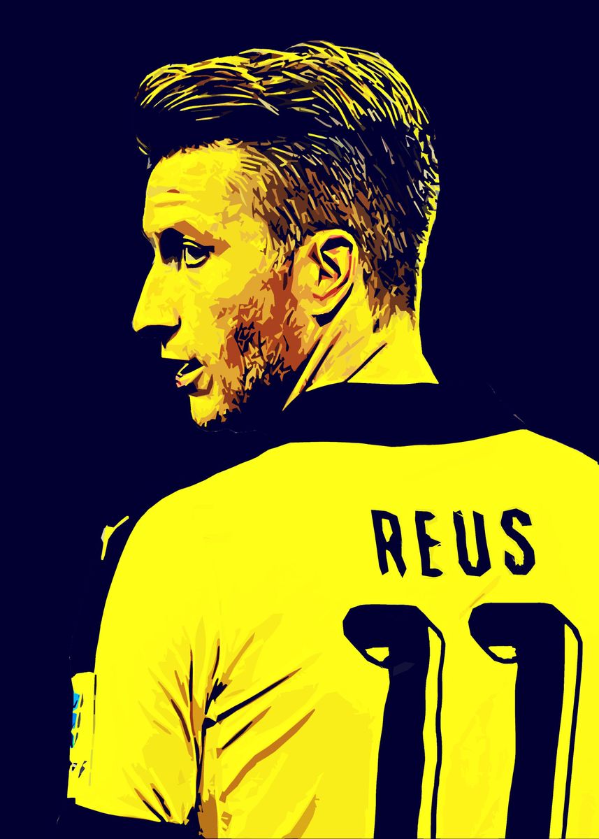 'Marco Reus Pop Art' Poster, picture, metal print, paint by Nguyen Duc ...