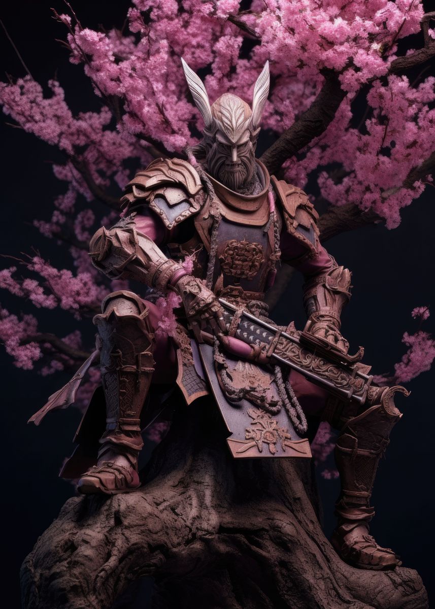 'Ninja Warrior' Poster, picture, metal print, paint by Stylianos ...