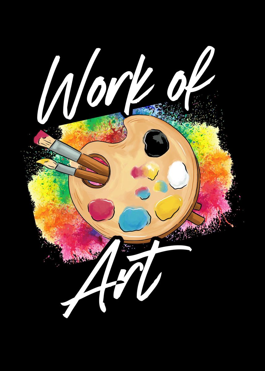 'Work Of Art Drawing' Poster, picture, metal print, paint by kritich ...