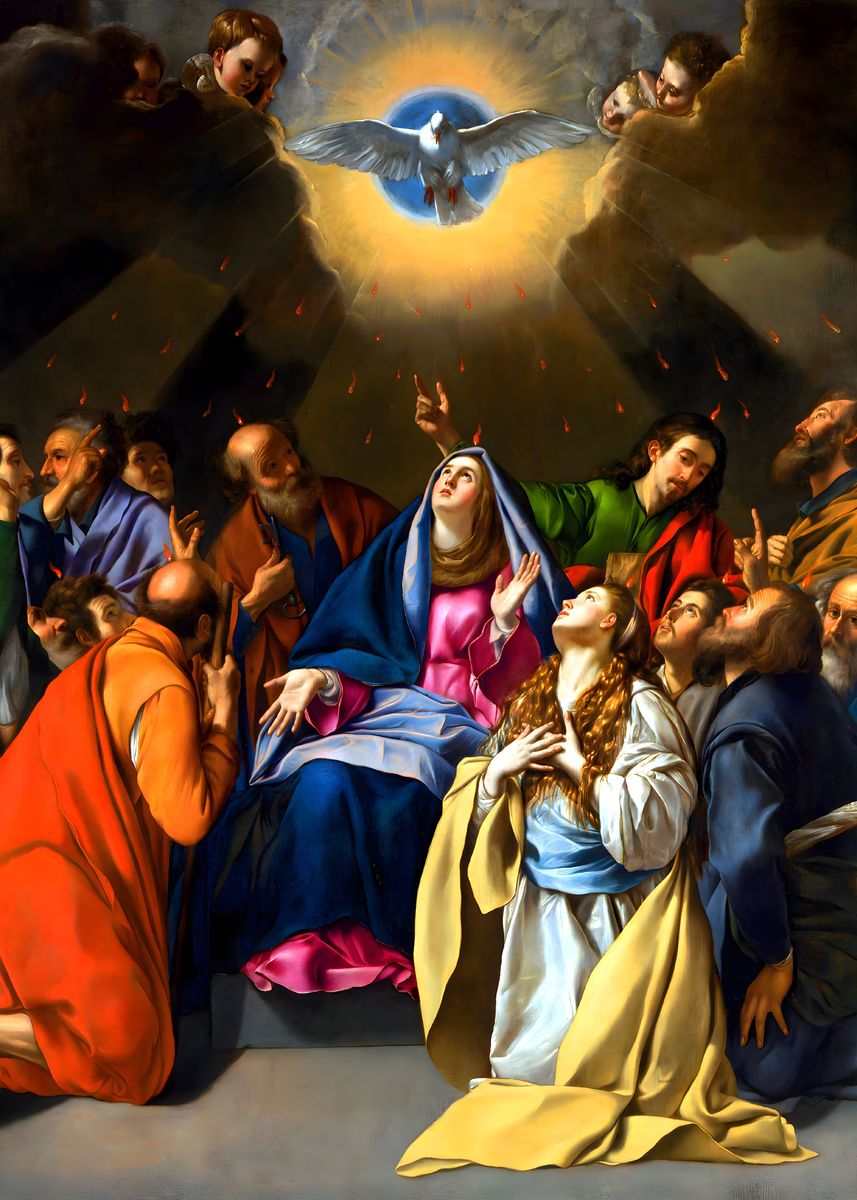 'The First Pentecost' Poster, picture, metal print, paint by Jon Baran ...
