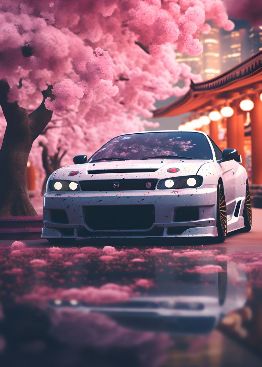 'Nissan Japanese Sakura' Poster, picture, metal print, paint by Future ...