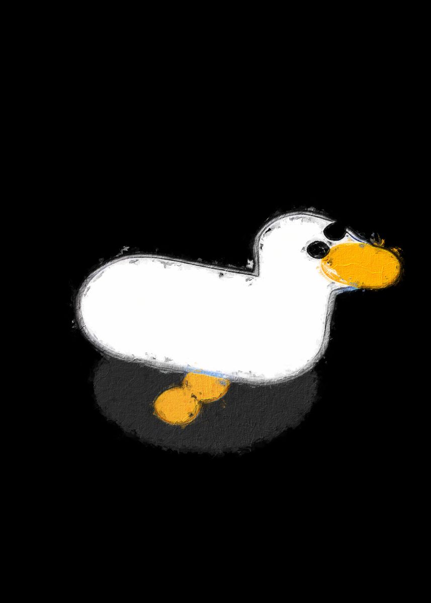 'Goose Meme' Poster, picture, metal print, paint by Meme Daily | Displate