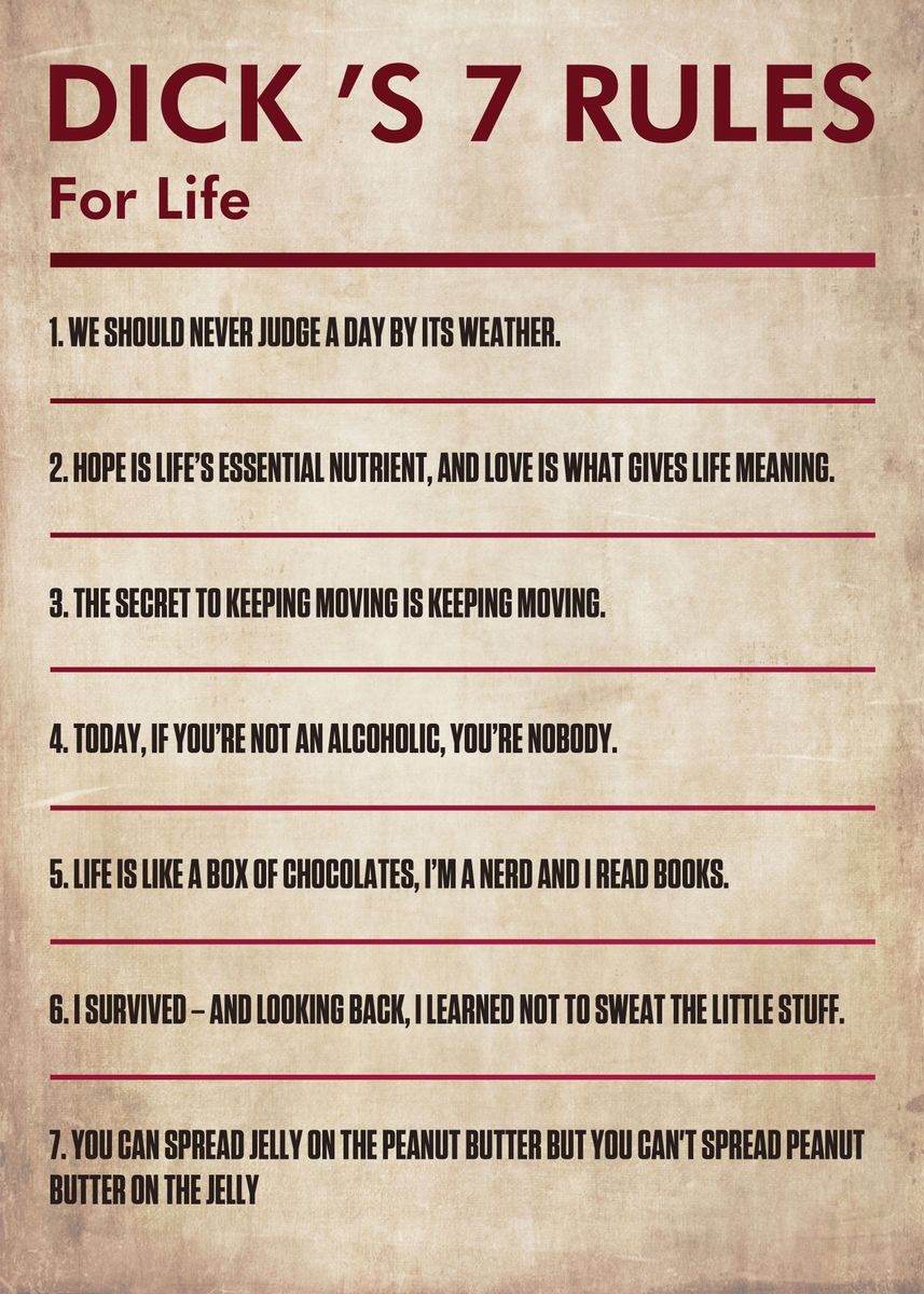 'Quotes Dick Van Dyke' Poster, picture, metal print, paint by Nolan ...