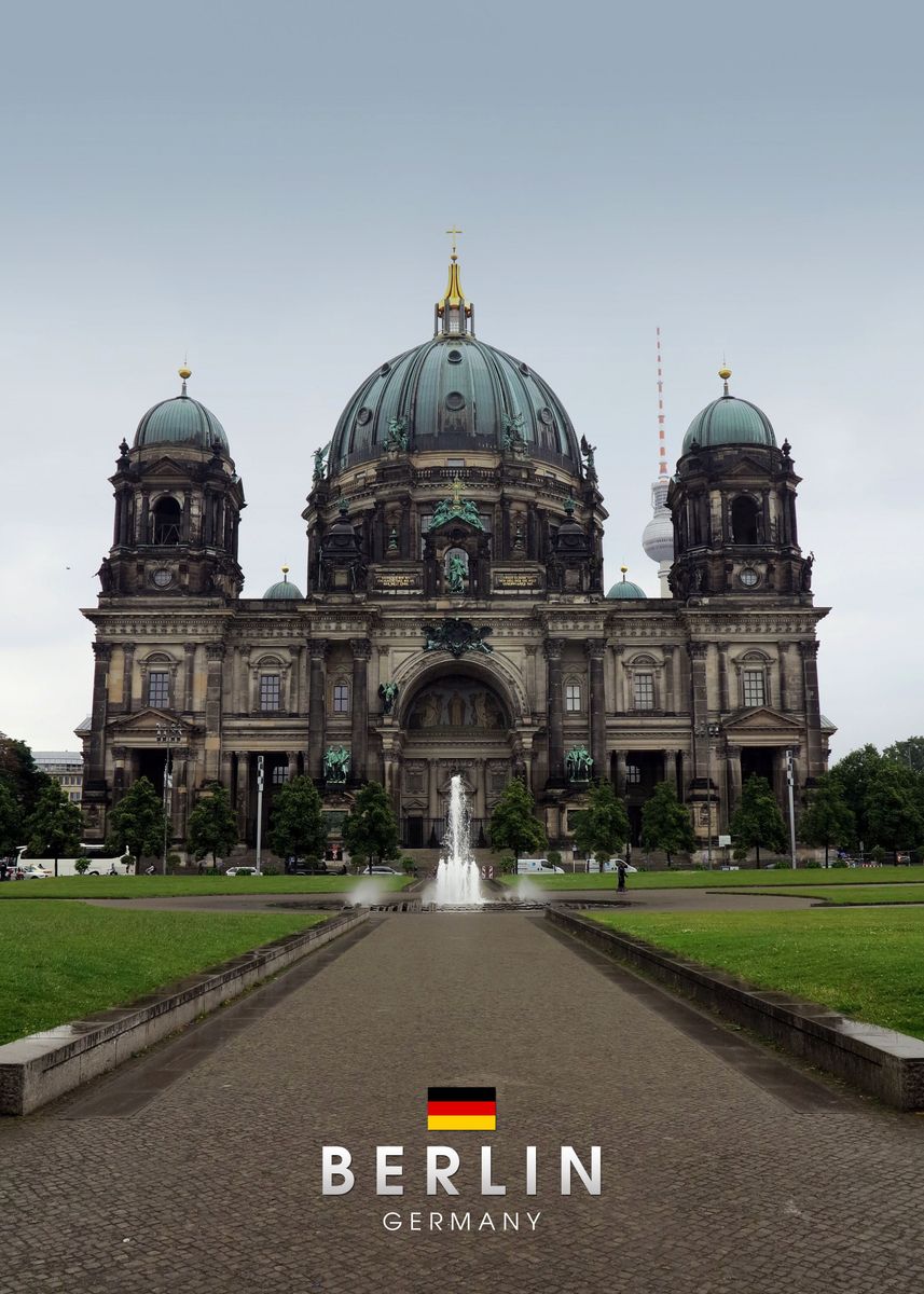 'Berlin City' Poster, picture, metal print, paint by Wall Art | Displate