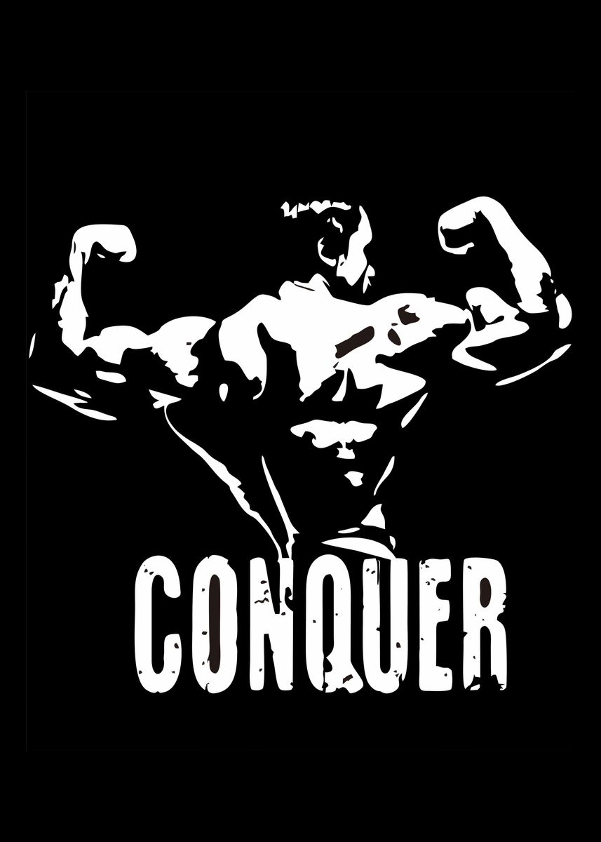 'Conquer Arnold poster' Poster, picture, metal print, paint by gani ...