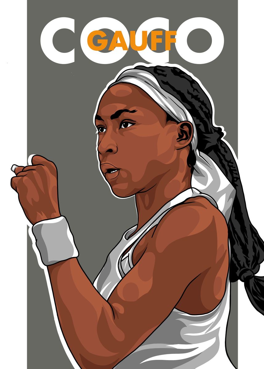 'Coco Gauff' Poster by Imad Wpap | Displate