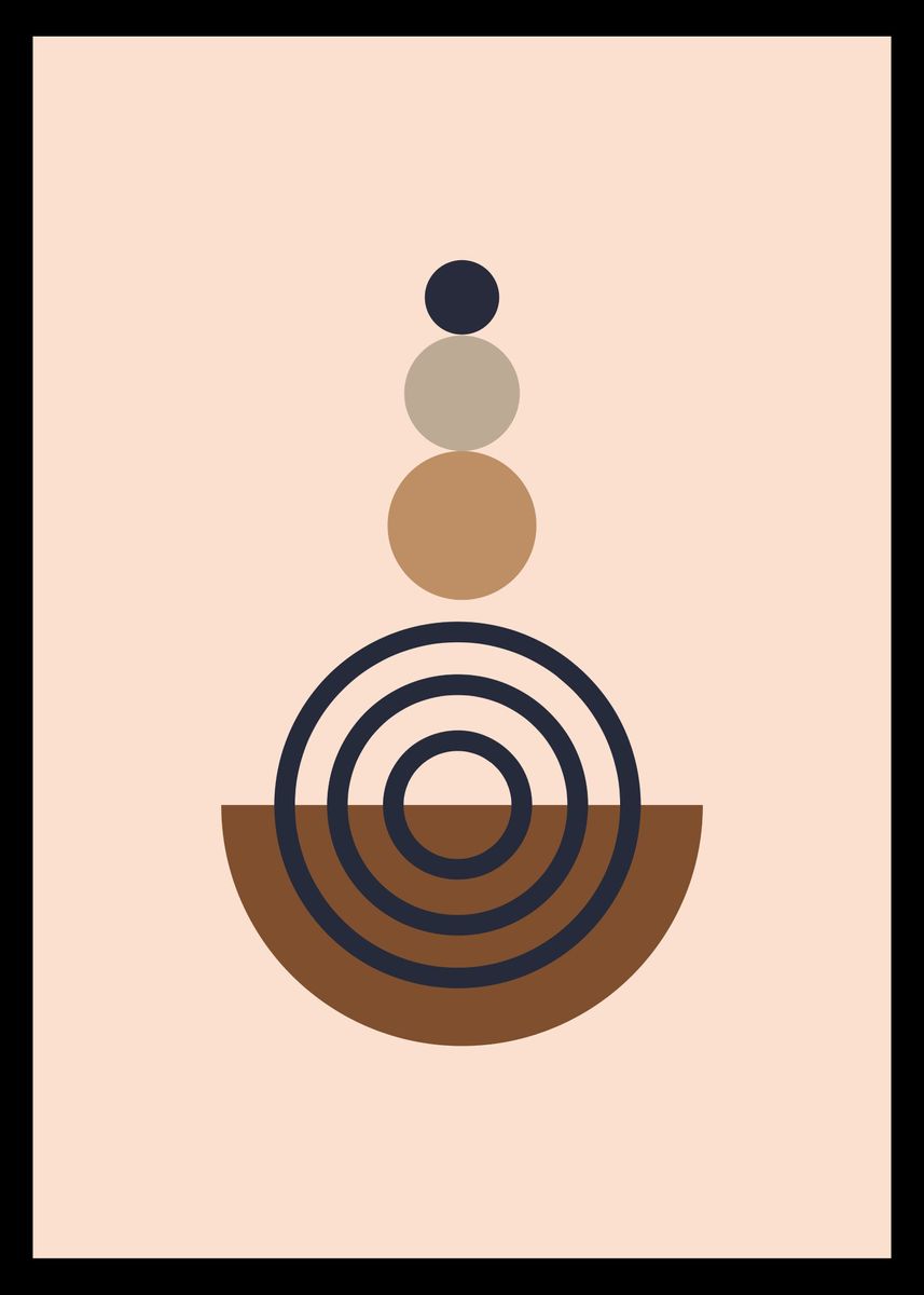 'Boho Minimalist Art' Poster, picture, metal print, paint by Wezt ...