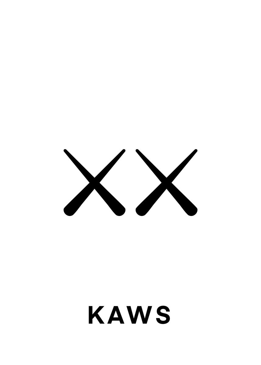 'Kaws set 2' Poster, picture, metal print, paint by Lardis Art | Displate