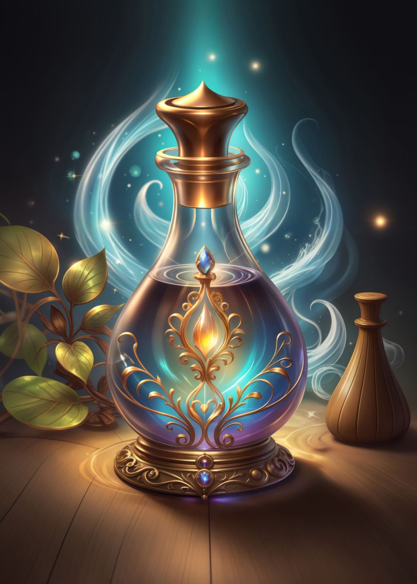 'Magic elixir' Poster, picture, metal print, paint by AnnArtshock ...