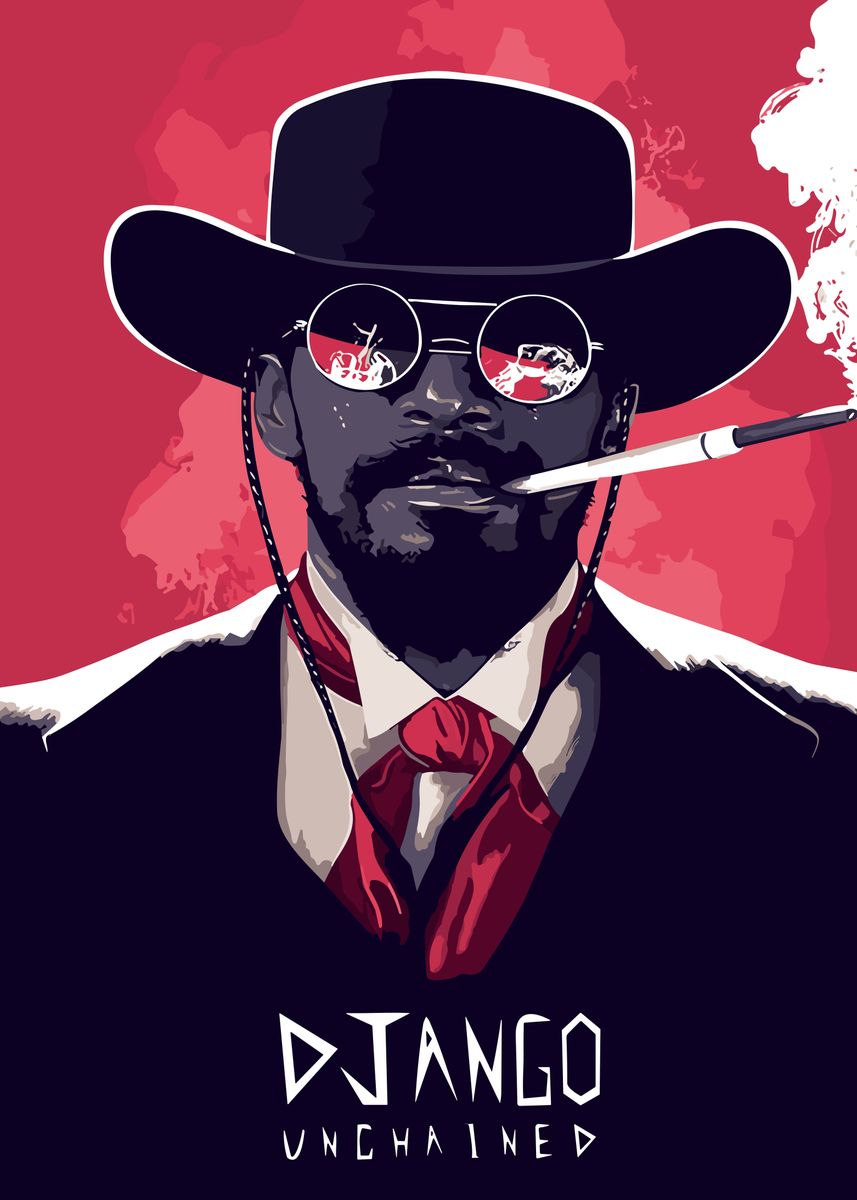 'Django Unchained' Poster, picture, metal print, paint by Laura ...