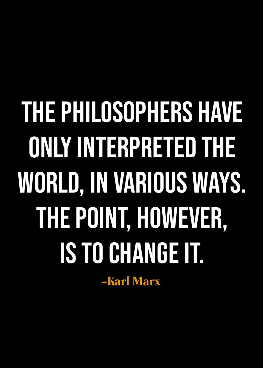'Karl Marx quotes ' Poster, picture, metal print, paint by Twenty ...
