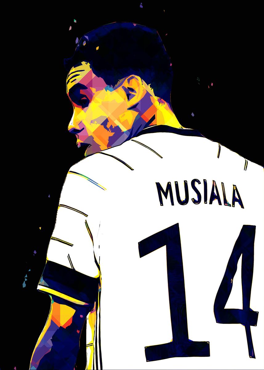 'Jamal Musiala Germany ' Poster, picture, metal print, paint by ...