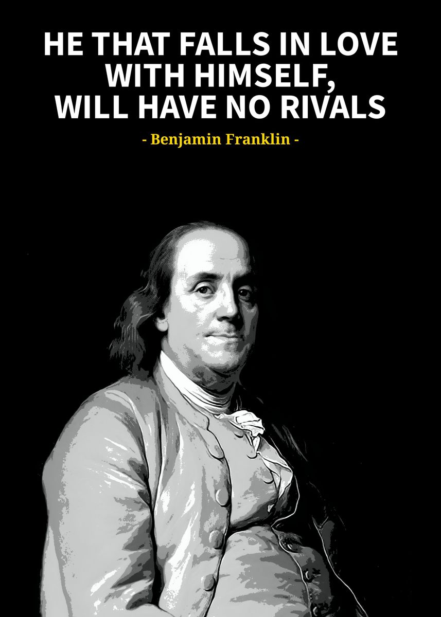 'Benjamin Franklin quotes ' Poster, picture, metal print, paint by ...