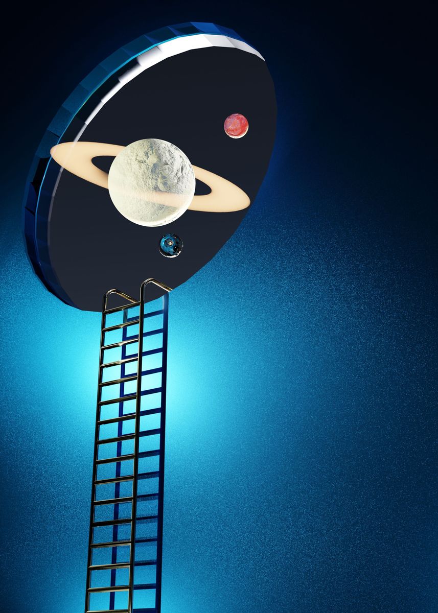 'Galaxy Entry' Poster, picture, metal print, paint by Lemos Freitas ...