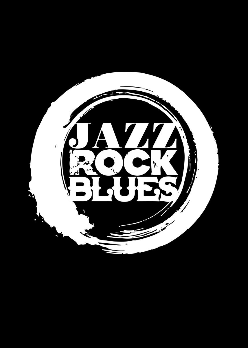 'Jazz Rock Blues BW1' Poster, picture, metal print, paint by ...