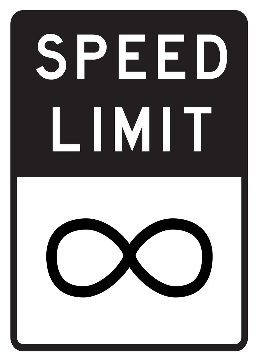 'Speed Limit Infinity' Poster, picture, metal print, paint by XandYart ...