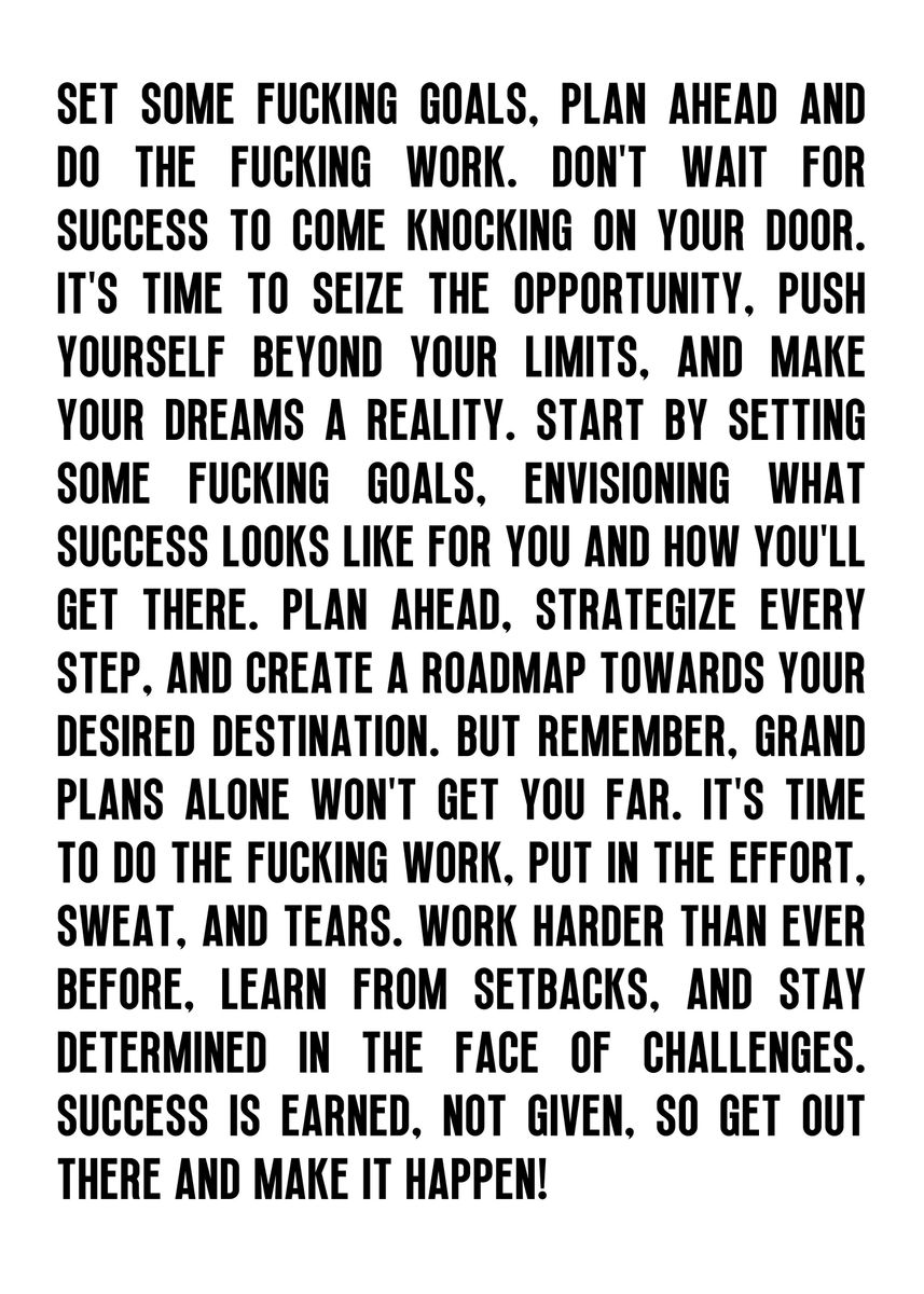 'Awesome Motivational Words' Poster, picture, metal print, paint by ...