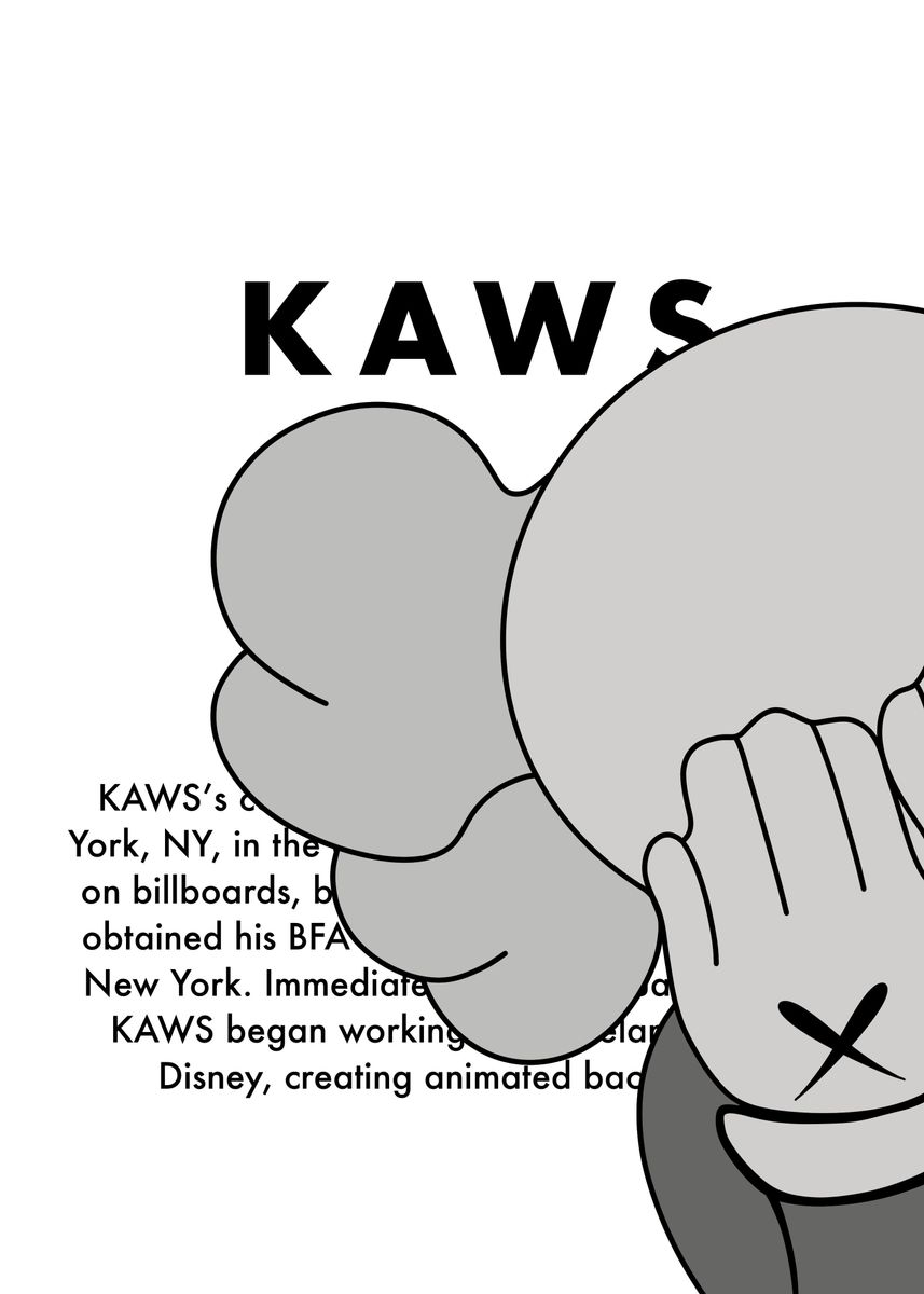 'Kaws set 1' Poster, picture, metal print, paint by Lardis Art | Displate