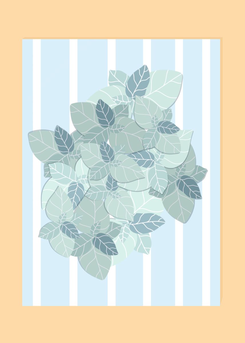 'Mint' Poster, picture, metal print, paint by Kinga | Displate