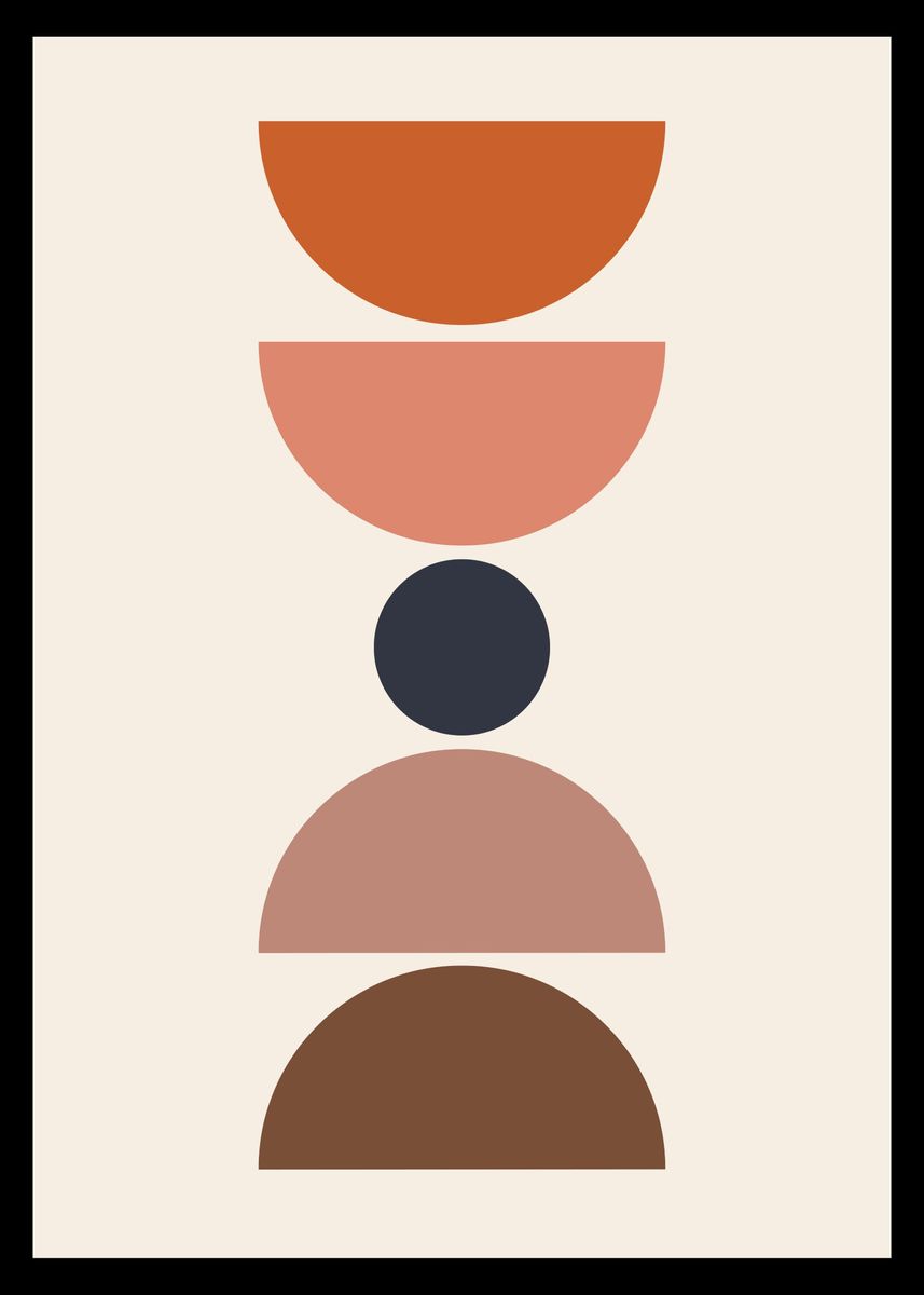 'Boho Minimalist Art' Poster by Wezt Studio | Displate