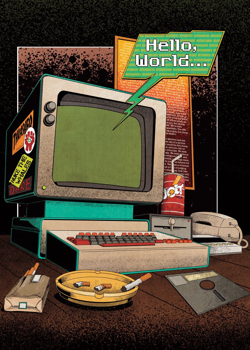 'Hello World' Poster by William Black | Displate