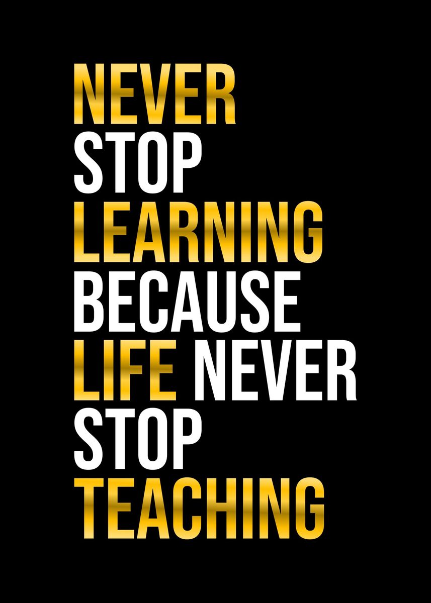 'Motivational Quotes Gold' Poster, picture, metal print, paint by ...