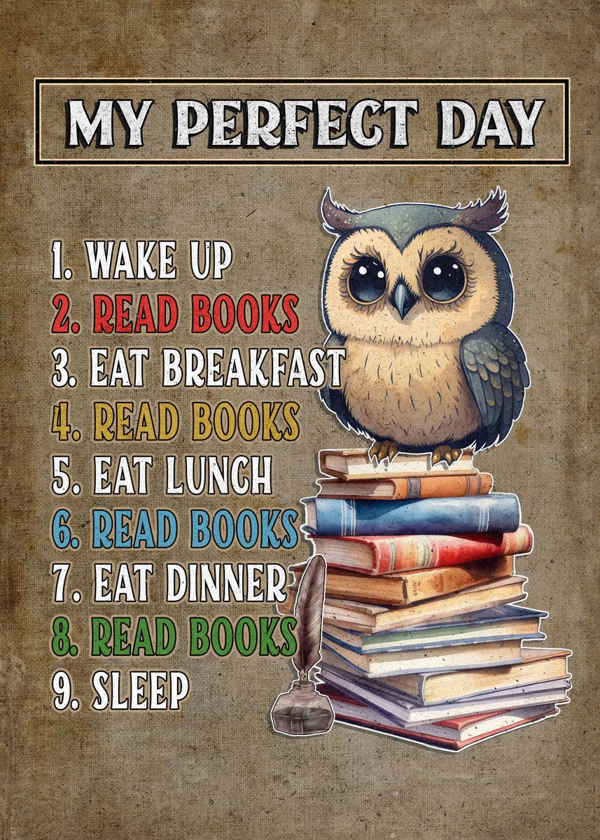 'Perfect Day Reading' Poster, picture, metal print, paint by Chase ...