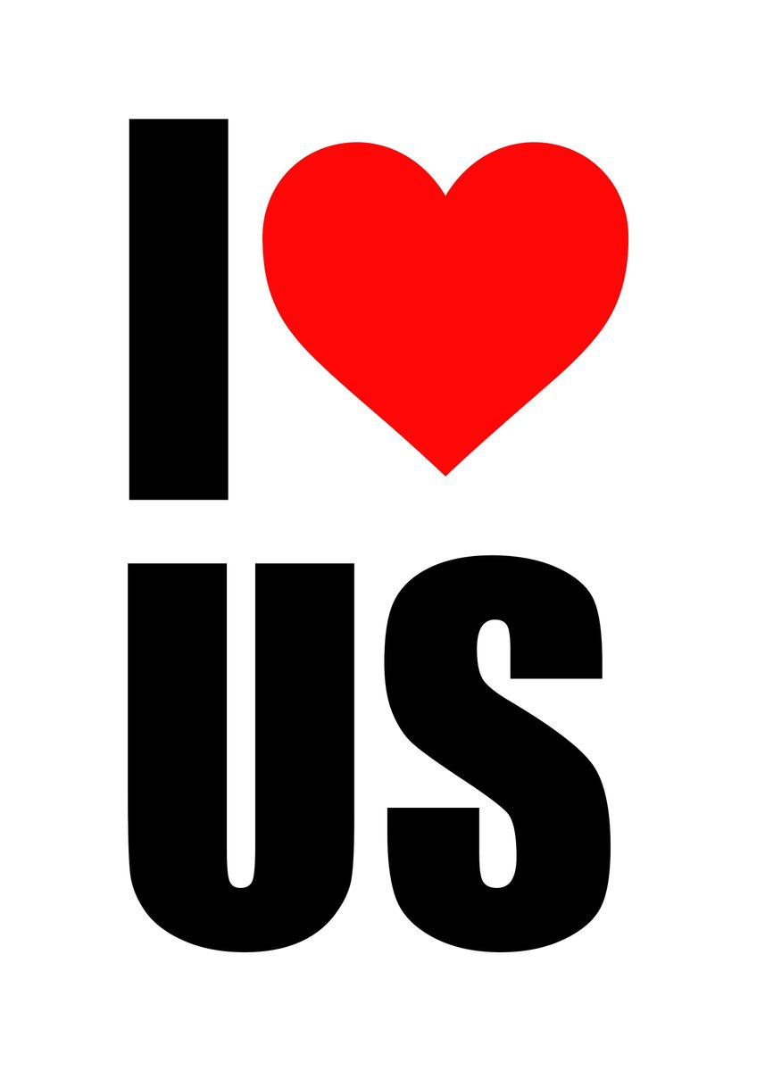 'I Love US' Poster by Art Fundamentals | Displate