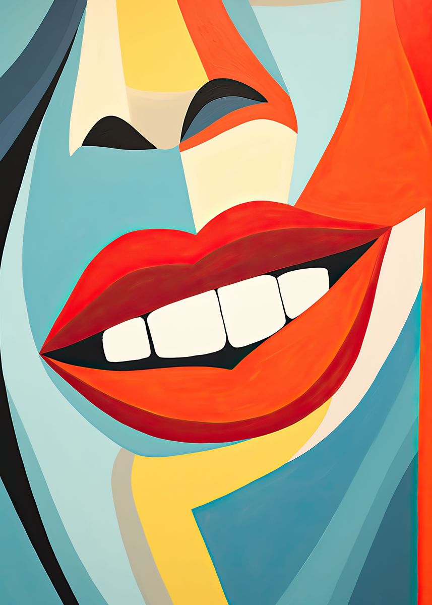 'Dental Cubism Smiles' Poster by Dr Picture | Displate