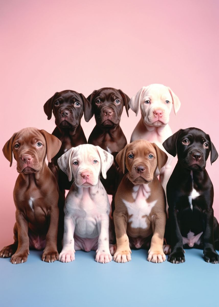 'Family photo labrador' Poster by Nguyen Quoc Viet | Displate