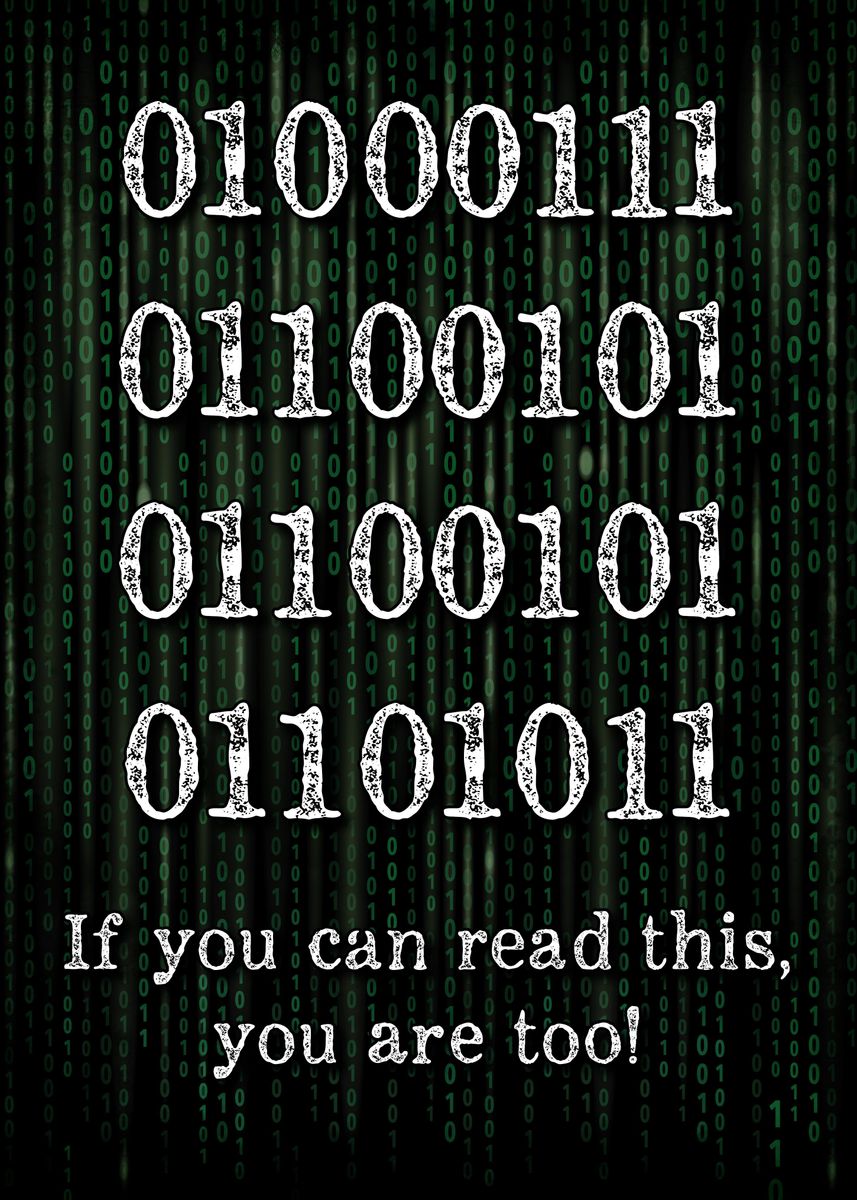 'If You Can Read This' Poster, picture, metal print, paint by Chase ...