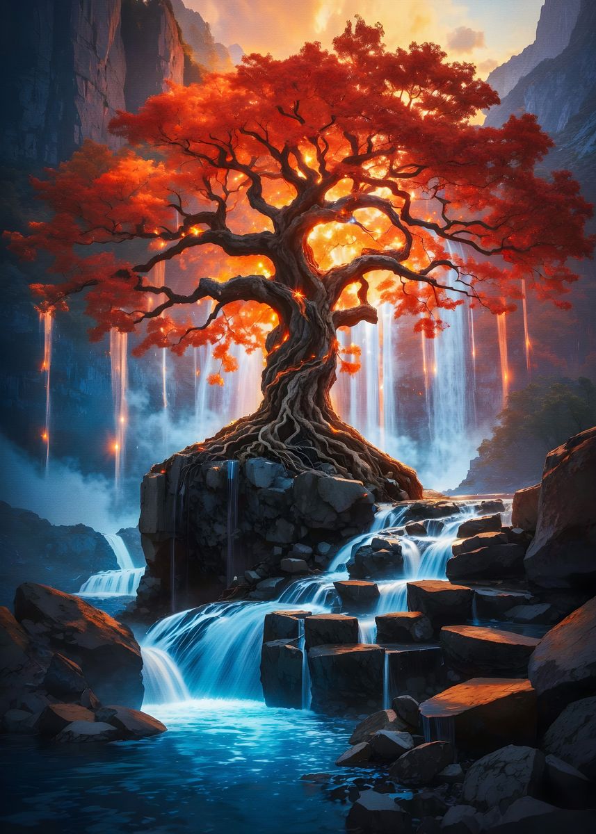 'Magic Tree' Poster, picture, metal print, paint by Dream Reality ...