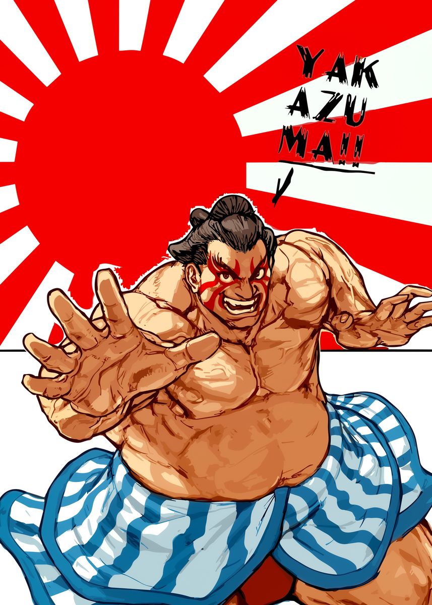 'Traditional Japanese Sumo ' Poster, picture, metal print, paint by ...