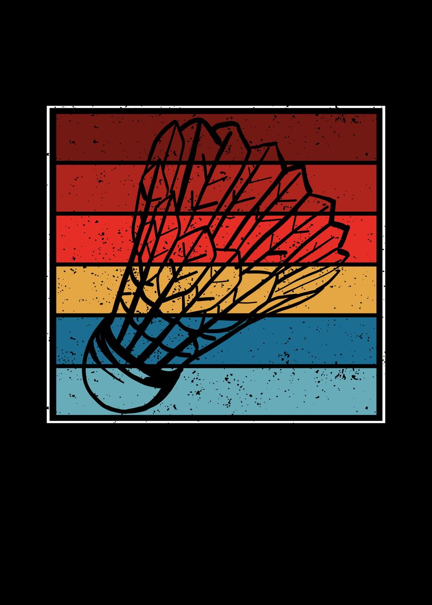 'Badminton colorful art' Poster, picture, metal print, paint by BeMi ...