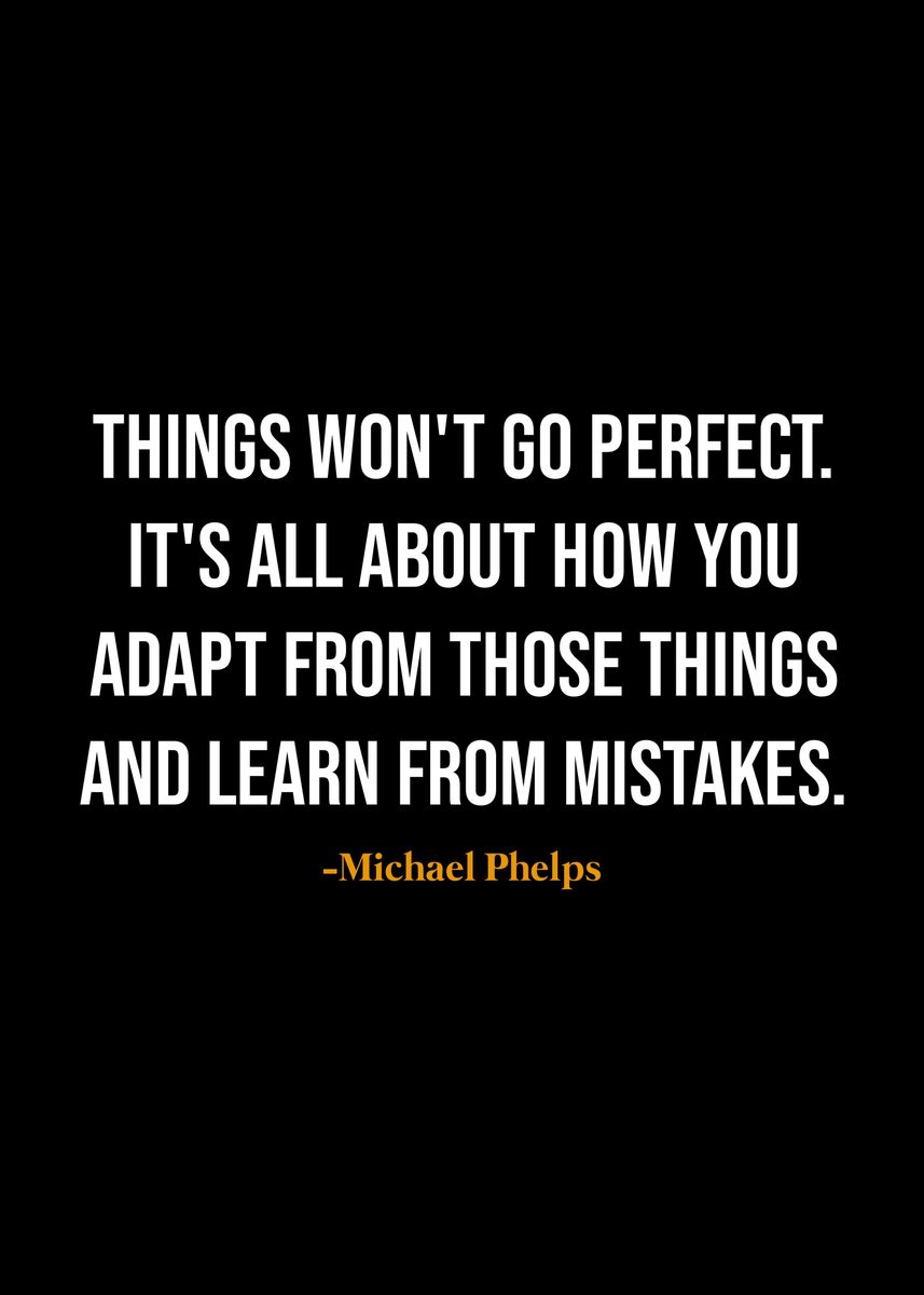 'Michael Phelps quotes ' Poster, picture, metal print, paint by Twenty ...
