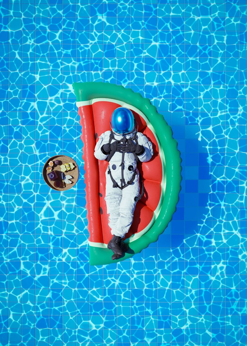 'Cosmic Vacation' Poster, picture, metal print, paint by Srabon Arafat | Displate