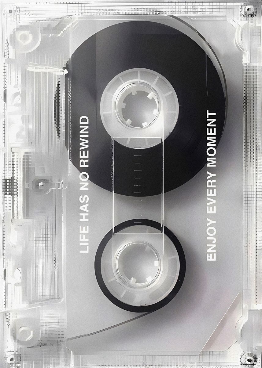 'Cassette of Life' Poster, picture, metal print, paint by Uber Colektiv | Displate