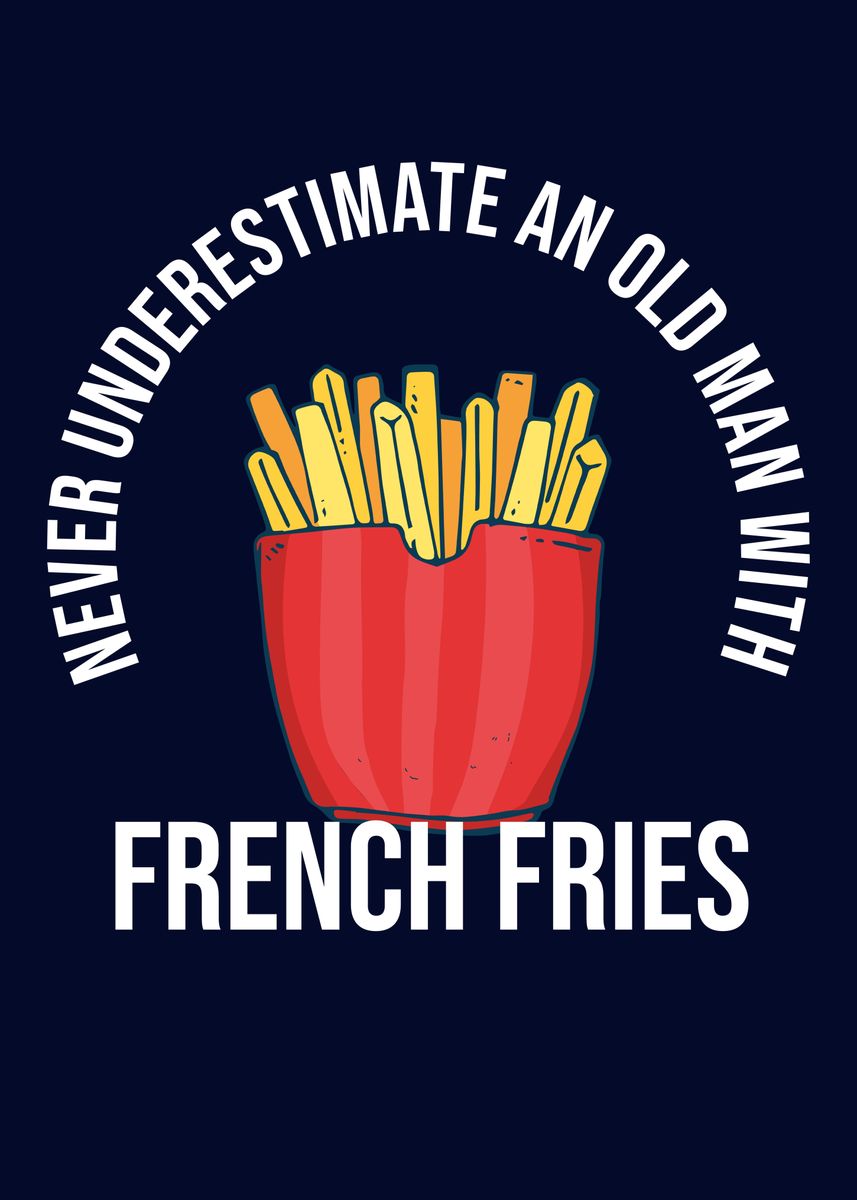 'Funny French Fries Cute' Poster, picture, metal print, paint by MzumO ...
