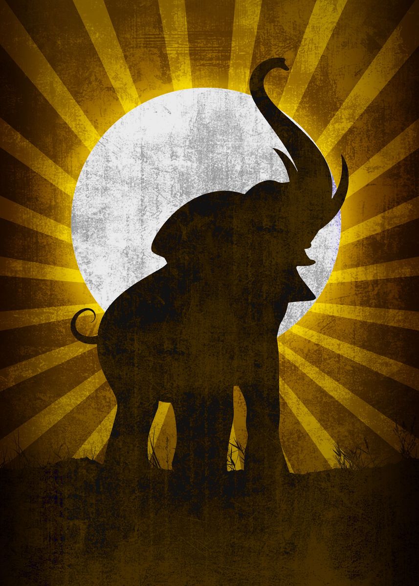 'Elephant' Poster, picture, metal print, paint by artisticdesign 1903 ...