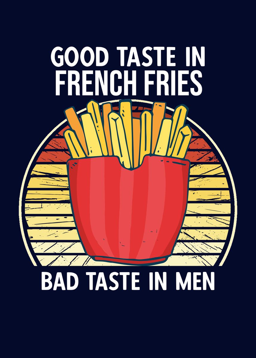 'Funny French Fries Cute' Poster, picture, metal print, paint by MzumO ...