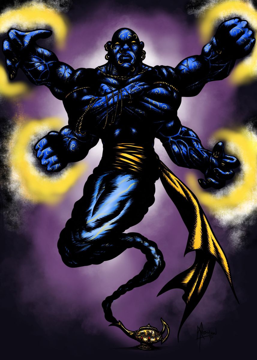 'Djinn' Poster, picture, metal print, paint by Mark Robinson | Displate