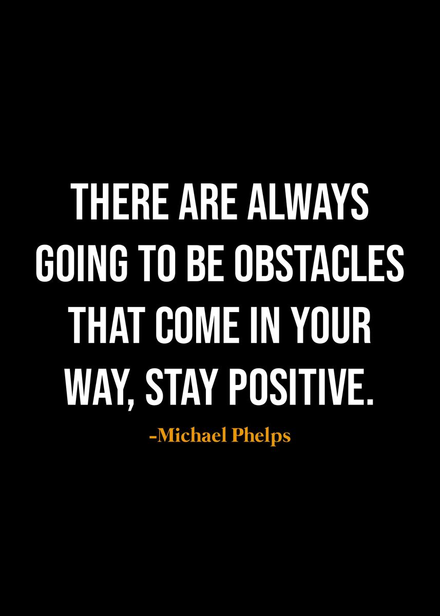 'Michael Phelps quotes ' Poster, picture, metal print, paint by Twenty ...
