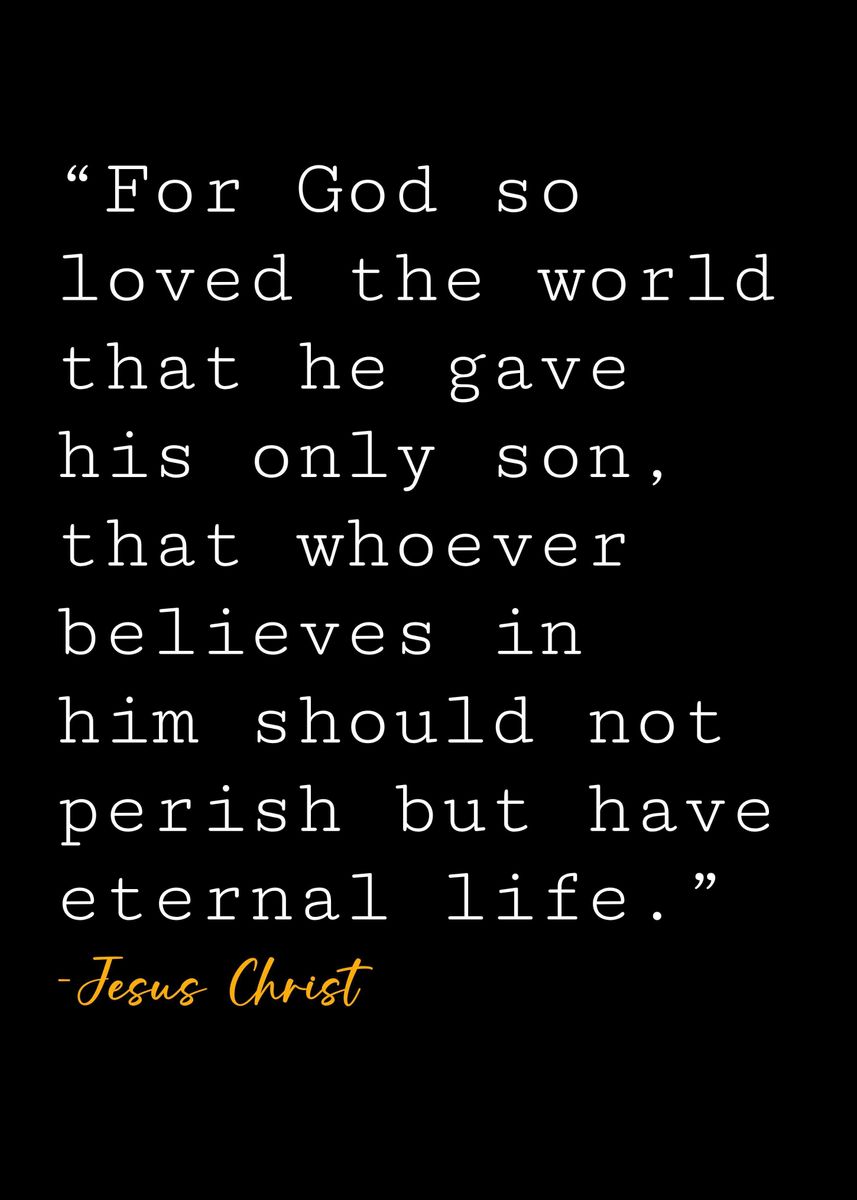 'Jesus Christ Quote ' Poster, picture, metal print, paint by NOHARA ...