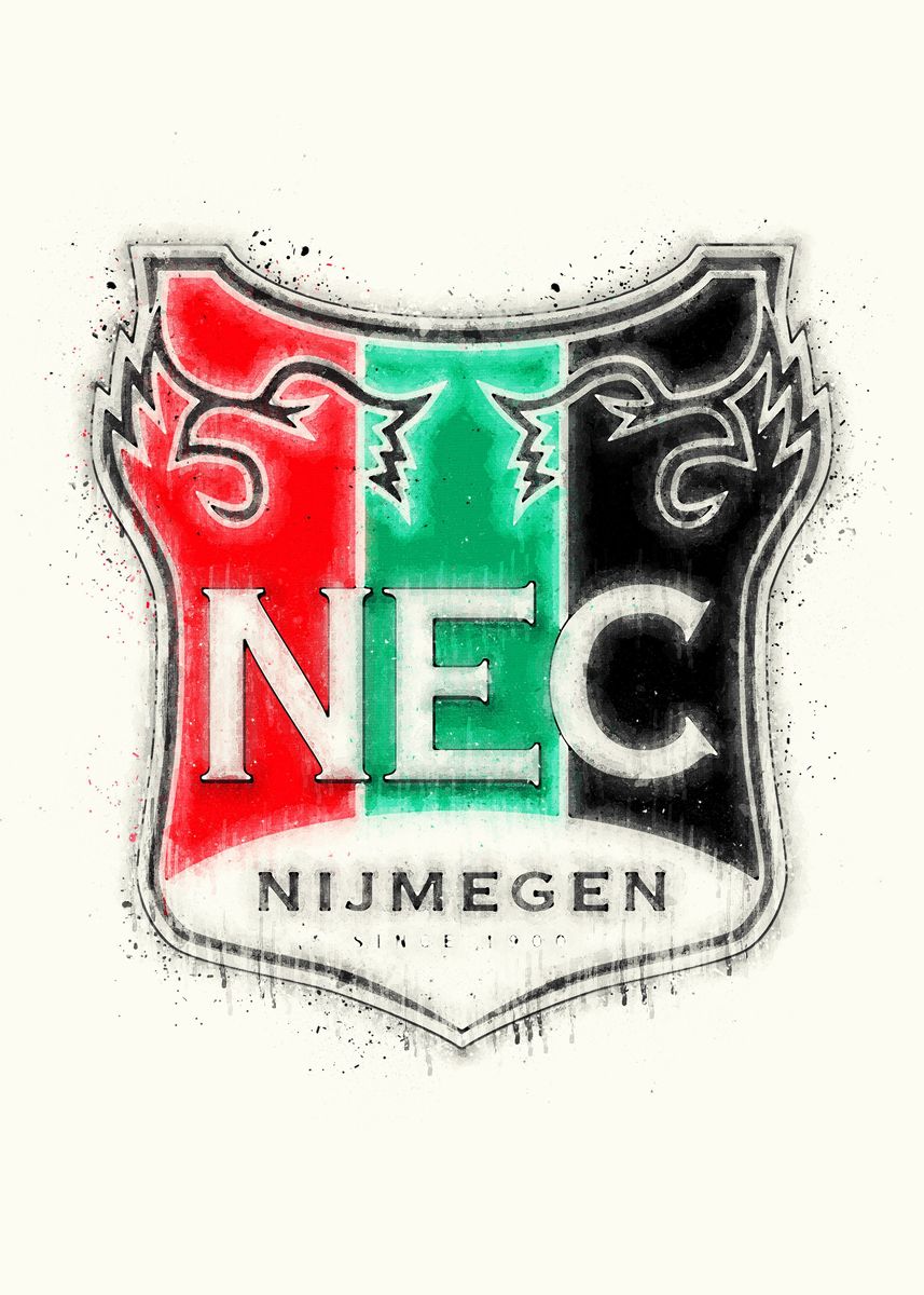 'NEC Nijmegen' Poster, picture, metal print, paint by MarjorieC Newlin ...