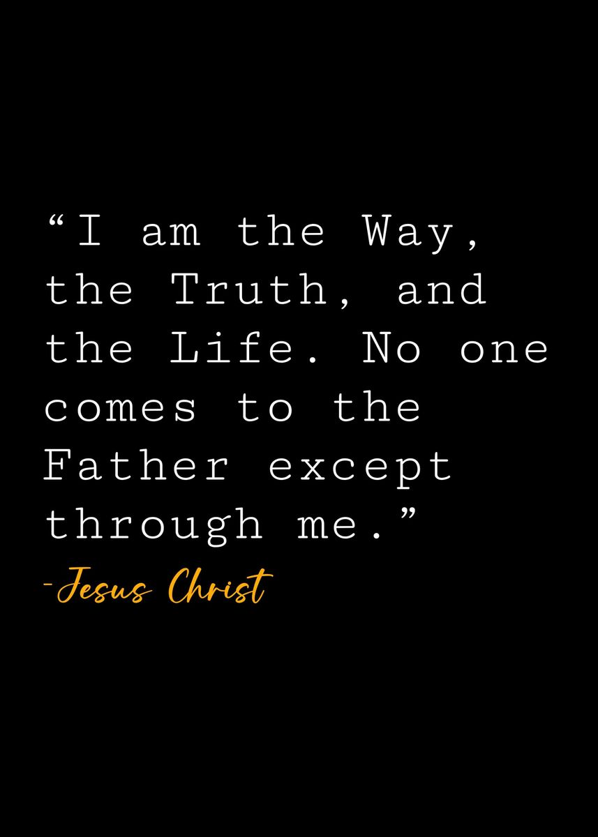 'Jesus Christ Quote ' Poster, picture, metal print, paint by NOHARA ...