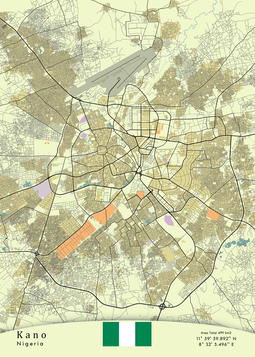 'Kano Nigeria' Poster, picture, metal print, paint by Kaye Whitesel ...