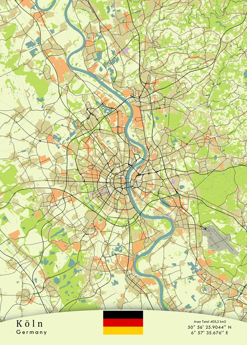 'Koln germany' Poster, picture, metal print, paint by Kaye Whitesel ...