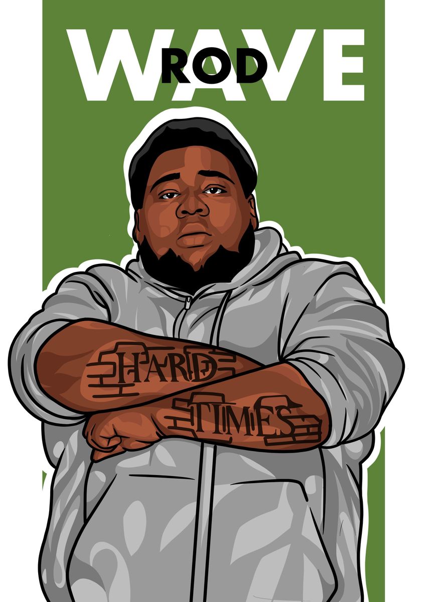 'Rod Wave' Poster, picture, metal print, paint by Imad Madd | Displate