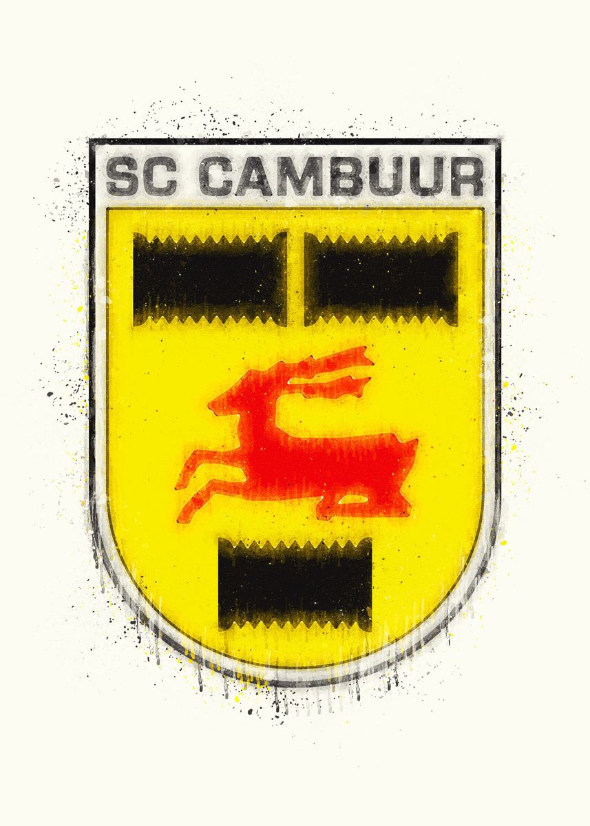 'SC Cambuur' Poster, picture, metal print, paint by MarjorieC Newlin ...