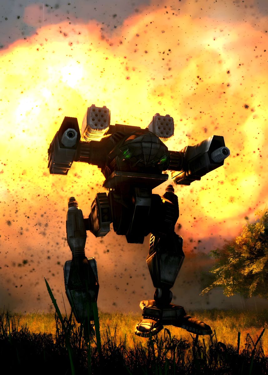 'MechWarrior 5 Mercenaries' Poster, picture, metal print, paint by Mat ...